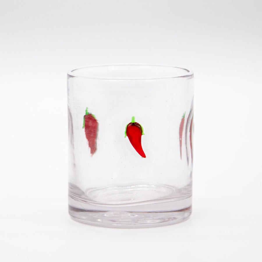 Iconic Glass Tumbler - Chilli