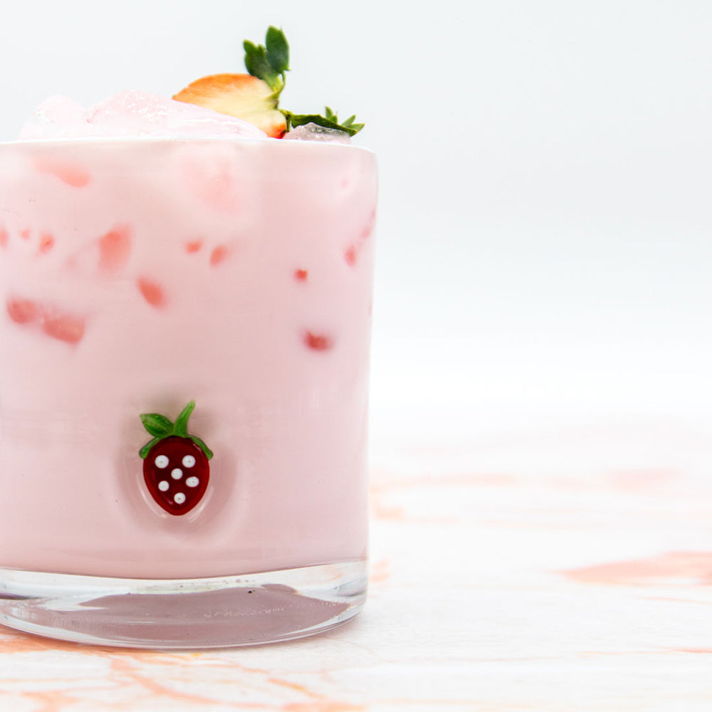 Iconic Glass Tumbler - Strawberry