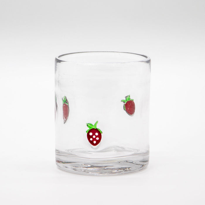 Iconic Glass Tumbler - Strawberry
